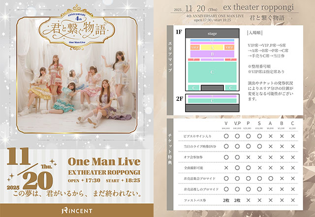 RiNCENT#｜ライブ・コンサートのチケット ローチケ[ローソンチケット]