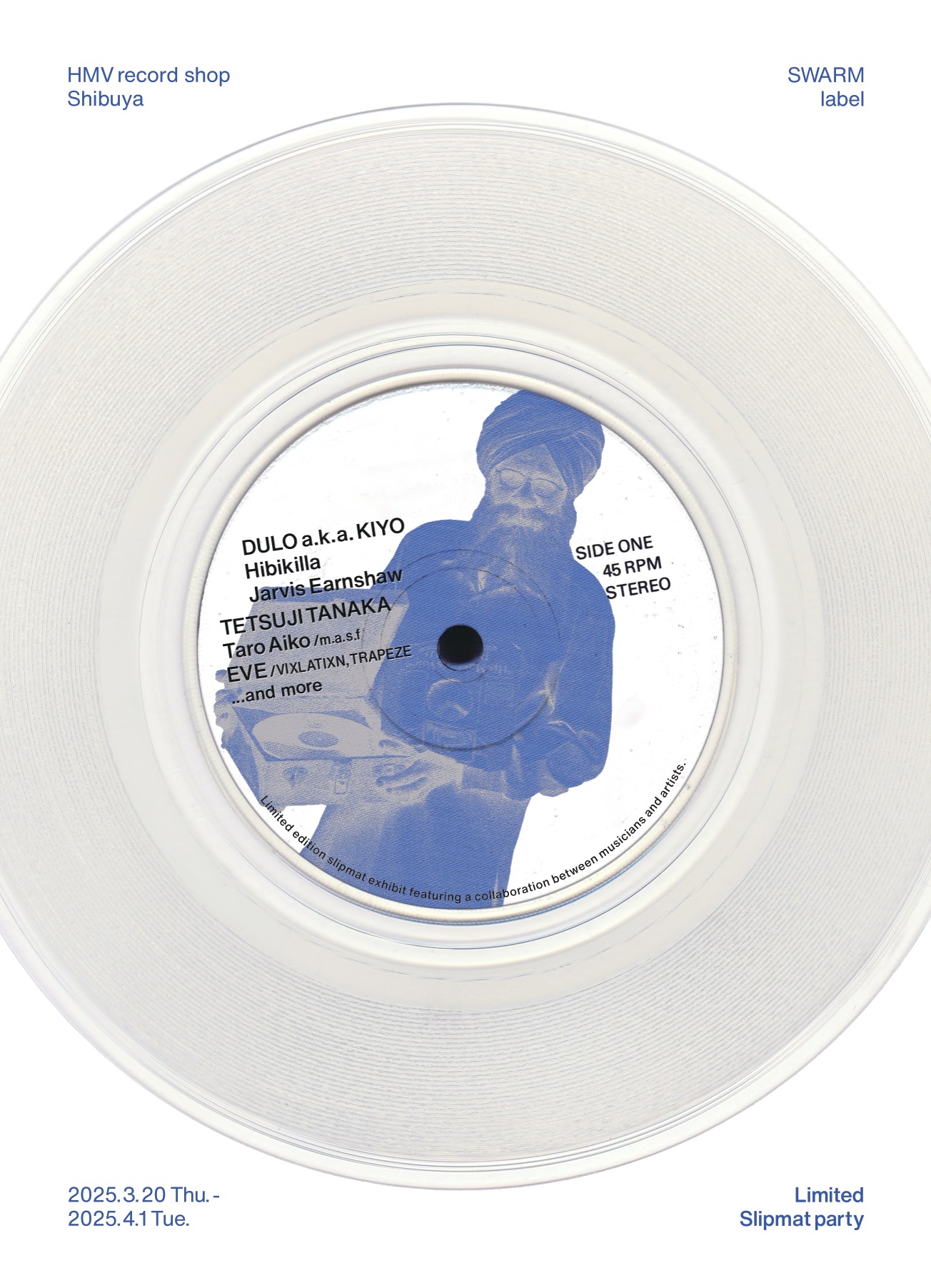 HMV record shop Shibuya × SWARM label『Slipmat Exhibition』|中古