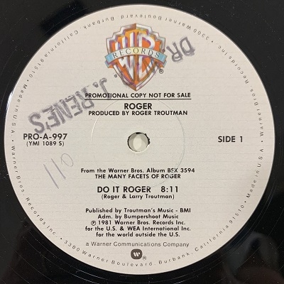 【中古:盤質B】 Do It Roger : Roger | HMV&BOOKS online - PROA997