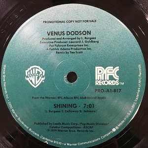 【中古:盤質B】 Shining : Venus Dodson | HMV&BOOKS online - PROA817