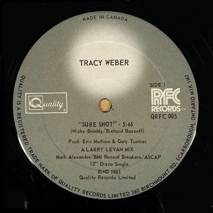 【中古:盤質B】 Sure Shot : Tracy Weber | HMV&BOOKS online - QRFC005