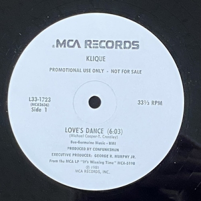 【中古:盤質B】 Love's Dance : Klique | HMV&BOOKS online - L331723