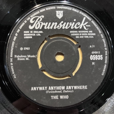【中古:盤質B】 Anyway Anyhow Anywhere : The Who | HMV&BOOKS online - 05935