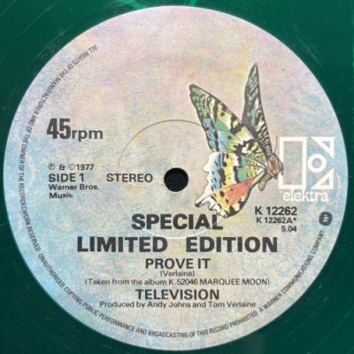 【中古:盤質B】 Prove It : Television | HMV&BOOKS online - K12262