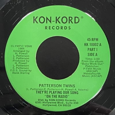 【中古:盤質A】 They're Playing Our Song : Patterson Twins | HMV&BOOKS online ...