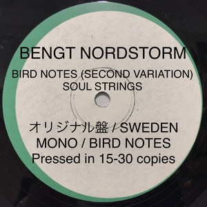 【中古:盤質B】 Bird Notes (Second Variation)/ Soul Strings : Bengt Nordstrom ...