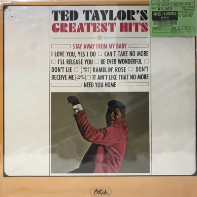 【中古:盤質S】 Ted Taylor's Greatest Hits : Ted Taylor | HMV&BOOKS online ...