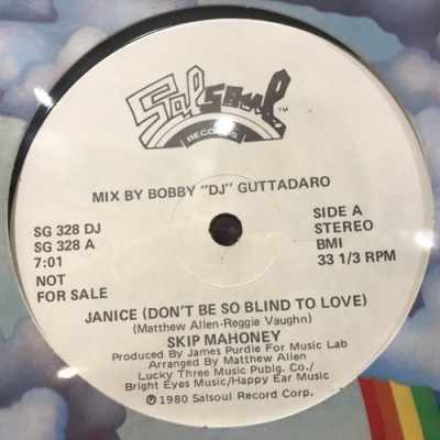 【中古:盤質B】 Janice (Don't Be So Blind To Love) : Skip Mahoney | HMV&BOOKS ...