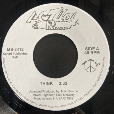 【中古:盤質B】 Think : Main Source | HMV&BOOKS online - MS3412