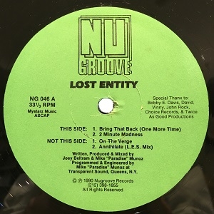 【中古:盤質B】 Bring That Back : Lost Entity | HMV&BOOKS online - NG046