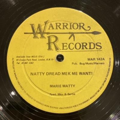 【中古:盤質B】 Natty Dread Mek Me Want! / Corner Shot : Marie Matty / Max ...