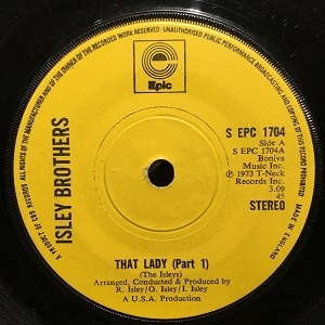 【中古:盤質B】 That Lady : Isley Brothers | HMV&BOOKS online - SEPC1704