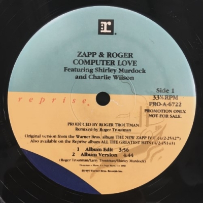 【中古:盤質B】 Computer Love : Zapp & Roger | HMV&BOOKS online - PROA6722