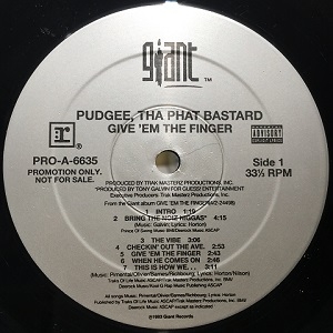 Give 'em The Finger : Pudgee Tha Phat Bastard | HMV&BOOKS online - PROA6635