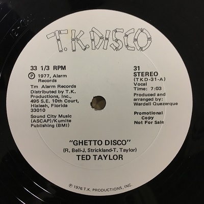 【中古:盤質B】 Ghetto Disco : Ted Taylor | HMV&BOOKS online - 31
