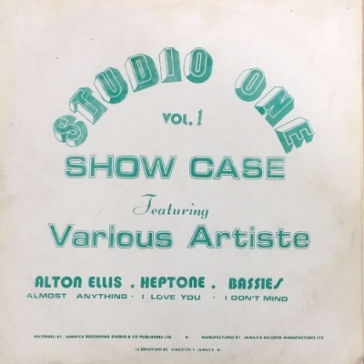 【中古:盤質B】 Studio One Show Case Vol.1 | HMV&BOOKS online - SOL128