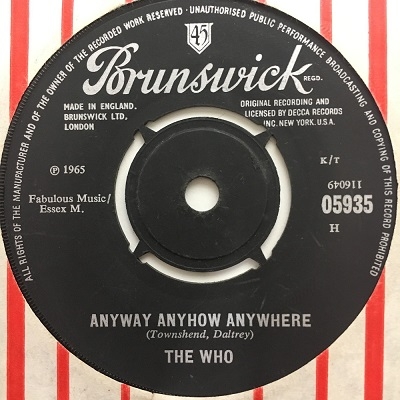 【中古:盤質B】 Anyway Anyhow Anywhere : The Who | HMV&BOOKS online - 05935