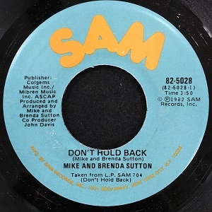 Don't Hold Back : Mike And Brenda Sutton | HMV&BOOKS online - 825028