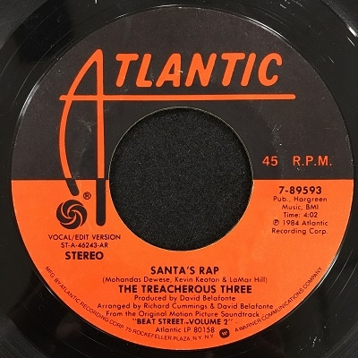 【中古:盤質B】 Santa's Rap : Treacherous Three | HMV&BOOKS online - 789593
