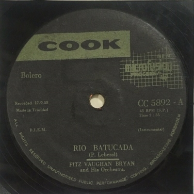 【中古:盤質B】 Rio Batucada / Colonel Bogey : Fitz Vaughan Bryan's Orchestra ...