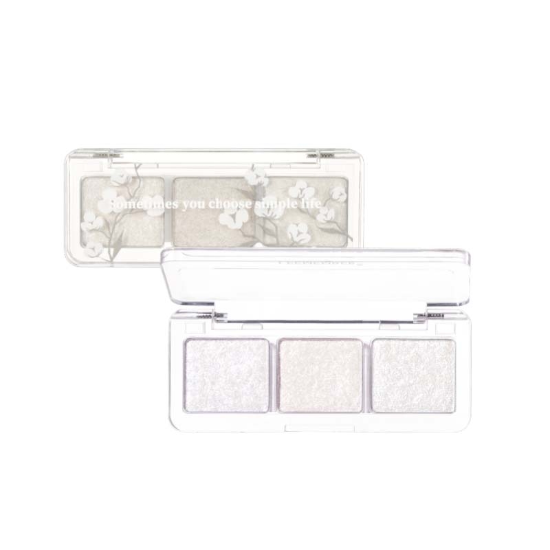 3色フローラアイパレット / #JM07 コットンクリスタル : LEEMEMBER（リメンバー） | morecos+ モアコス - 4570090833087