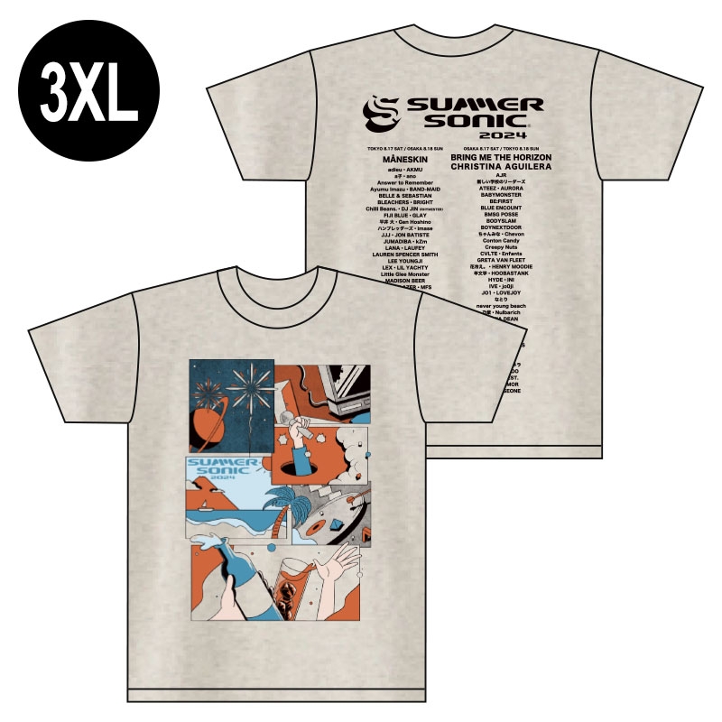 コミックTシャツ[オートミール]3XL : SUMMER SONIC | HMV&BOOKS online - SS24156T