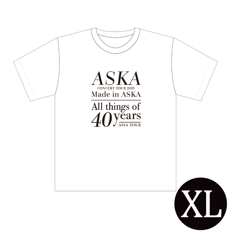 『Made in ASKA』 Tシャツ WHITE XLサイズ : ASKA | HMV&BOOKS online - ASKA001XL