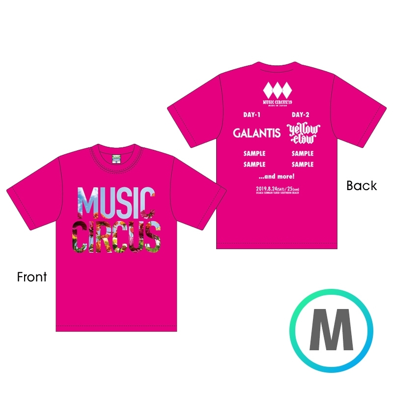 ラインナップTシャツ PINK [M] : MUSIC CIRCUS | HMV&BOOKS online - MC19/14