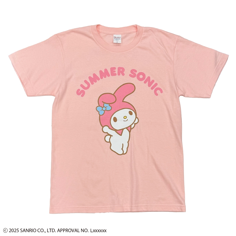 SUMMER SONIC × マイメロディ Collaboration T-Shirt[ライトピンク]3XL : SUMMER SONIC ...