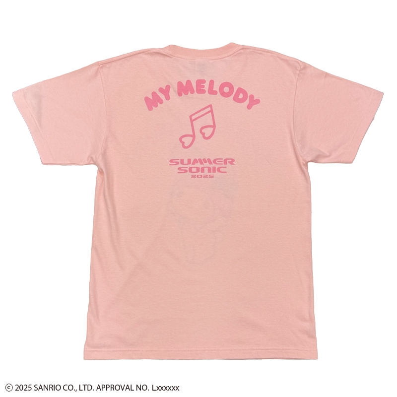 SUMMER SONIC × マイメロディ Collaboration T-Shirt[ライトピンク]3XL : SUMMER SONIC ...